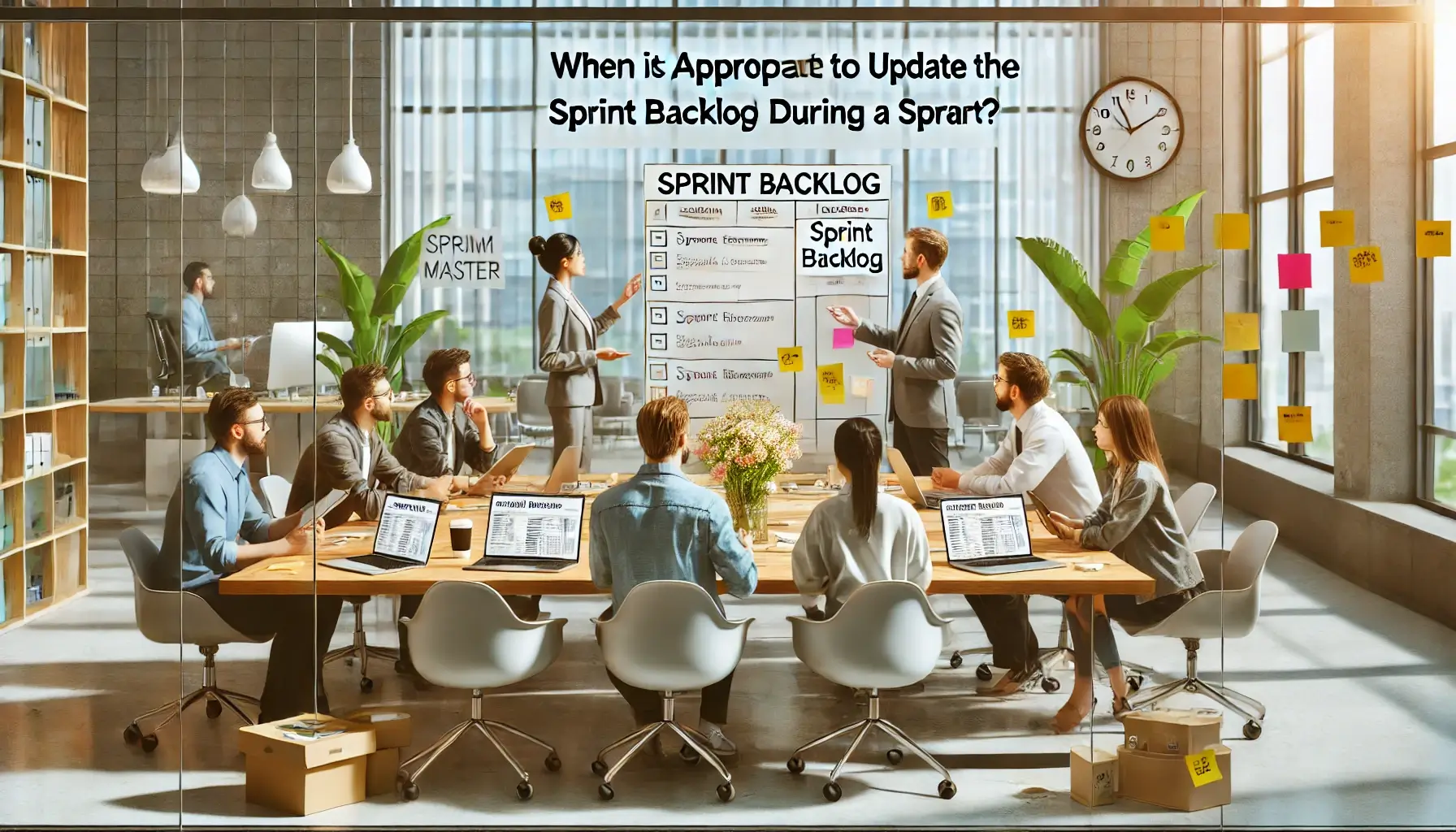 Answering: "Who determines when it is appropriate to update the Sprint ...